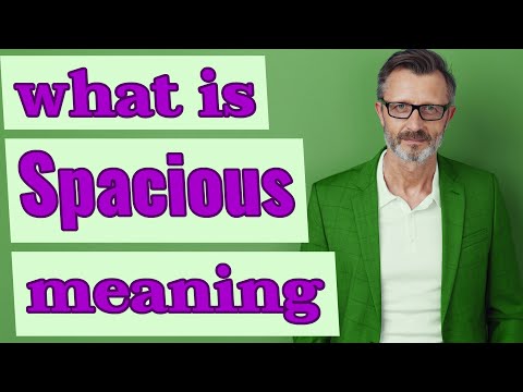 Spacious | Definition of spacious 📖