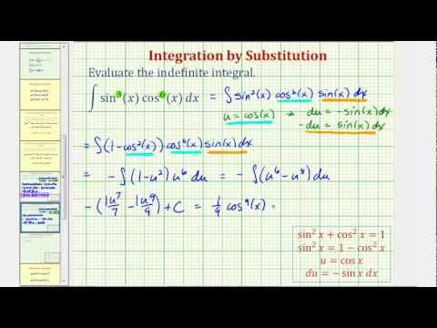 Ex: Integral Using Substitution with an Odd Power of Sine | Math Help ...