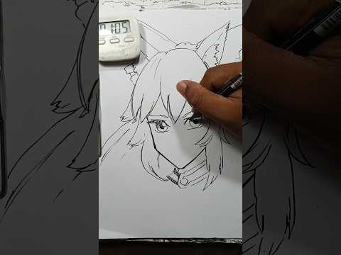 MICOOON!! Draw Tamamo no Mae in 5 minutes #fate #fateextra #fgo #sketch #drawing