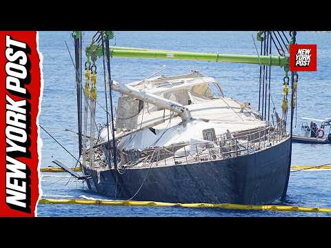 Bayesian superyacht pulled from the sea almost a year after sinking, killing 7