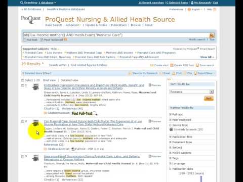 Finding Research Articles for Nursing