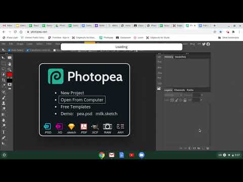 Opening a File in Photopea
