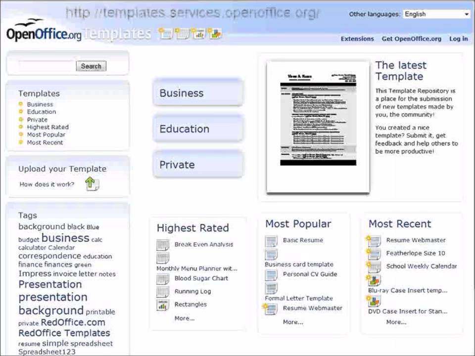 OpenOffice Templates