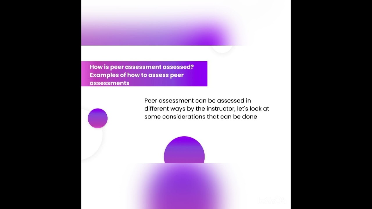 Assignment 1 –  Peer Skills (Peer Assessment)