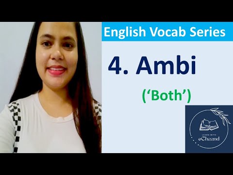 Root word - 'Ambi' | English Vocabulary Series | Part 4