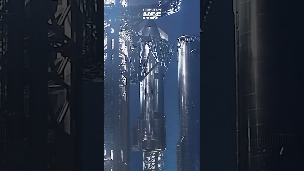 SpaceX Stacks TALLEST Rocket Ever Made #spacex #starship #space #rocket
