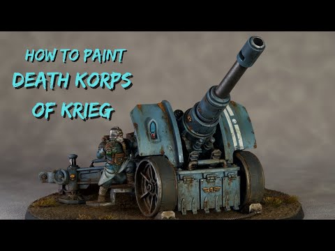 How To Paint : Death Korps Of Krieg Artillery Team