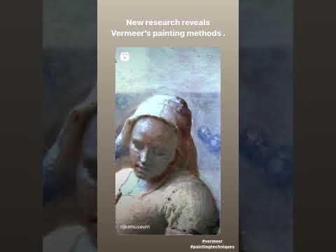 New research from the Rijks Museum reveals Vermeer’s painting methods. #vermeer #paintingtechniques