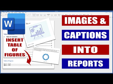 Report Writing Part 2 - Images, Captions & Table of Figures in Word | MS Word Tutorials