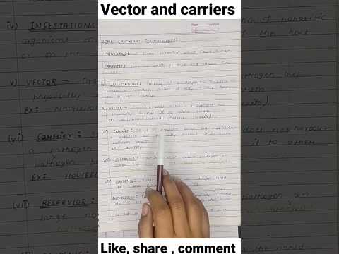 vector and carrier #shorts #shortsfeed #biology #educationalshorts #vector #immunology