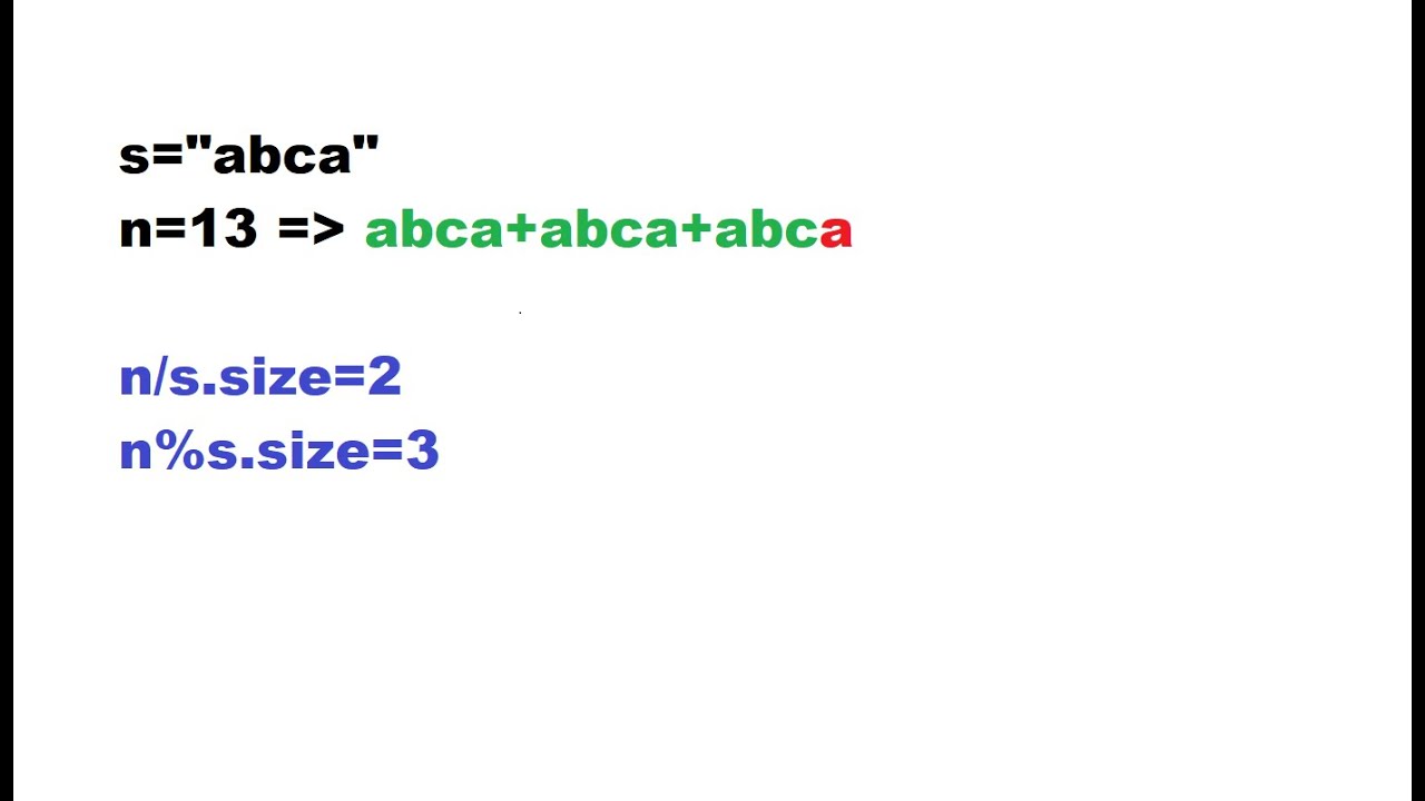 HACKERRANK REPEATED STRING SOLUTION - RUBY