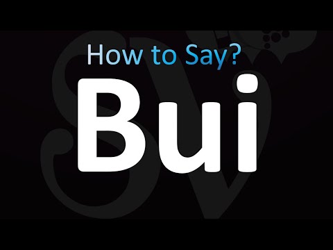 How to Pronounce Bui (Vietnamese Name)