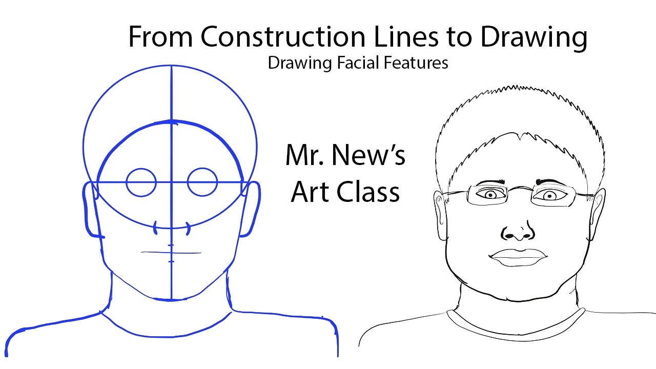 Portrait (Face) Drawing Tutorial Part 2 - Adding Facial Features Step by Step