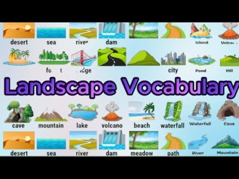 Natural Places Name Vocabulary | English Landscape Name With Urdu and Hindi | قدرتی جگہوں کے نام