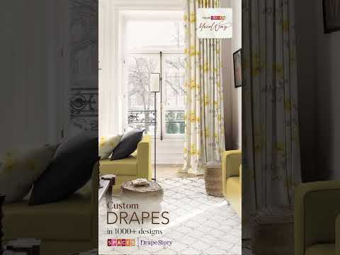An in-store experience where you can customise your drapes