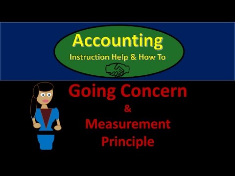 100.40 Going Concern Assumption & Measurement principle - Accounting basics