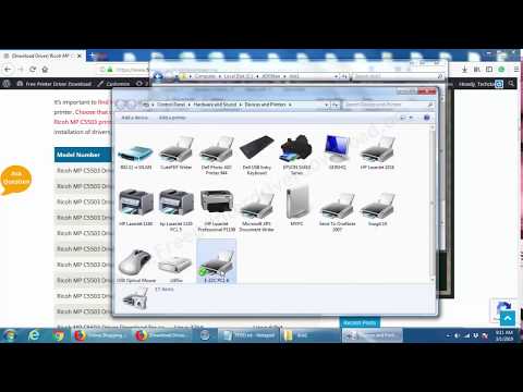 how to install ricoh c5503 printer driver manually