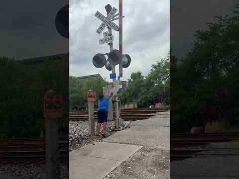 Shaking the railroad crossing for the first time and it works!!🛤️