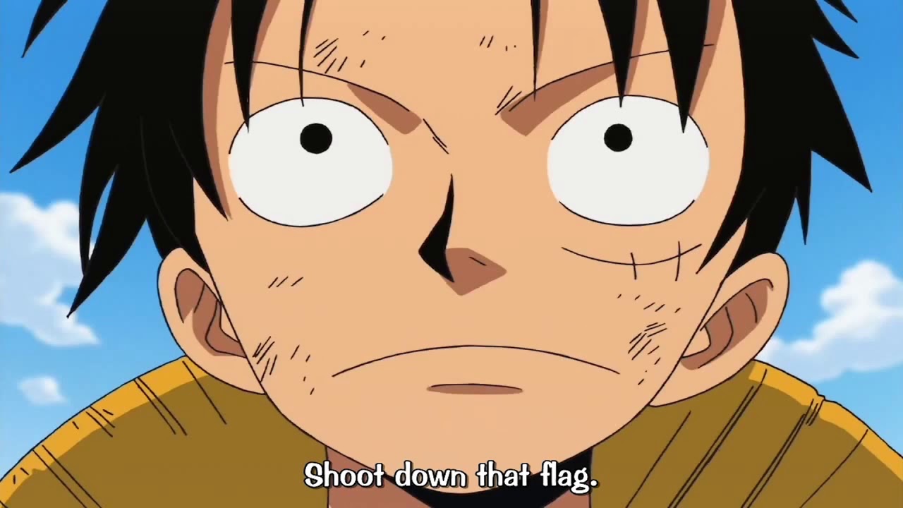 Sogeking shoots down the World Government Flag and Strawhats declare war on the World Government HD