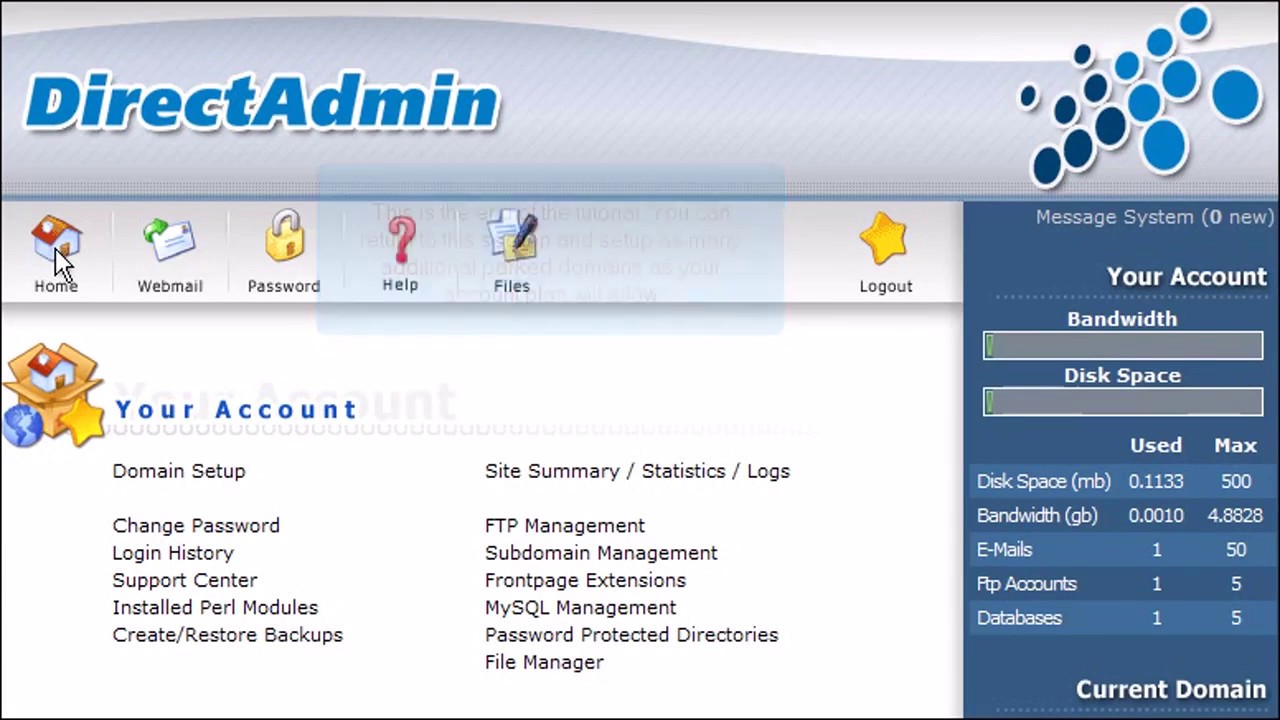 How to create a Domain Pointer in DirectAdmin