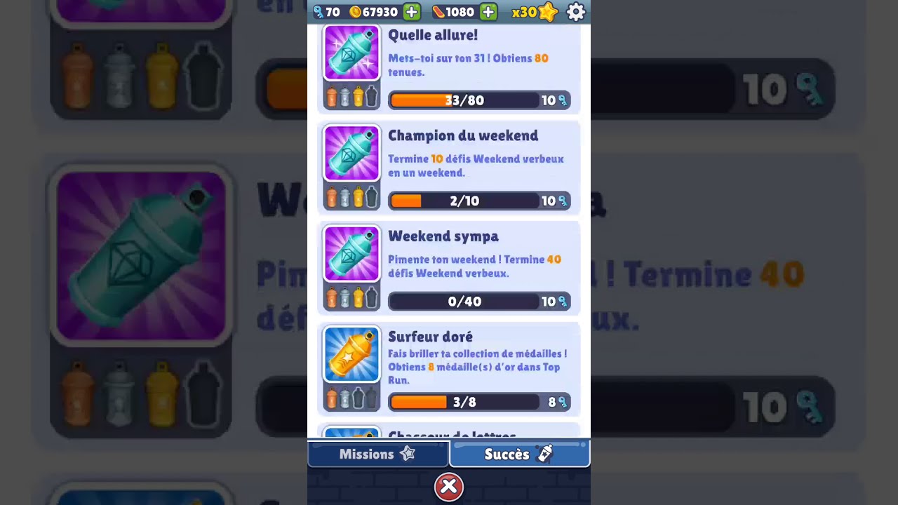 Earning the I Got The Power Diamond award in Subway Surfers!💎😎