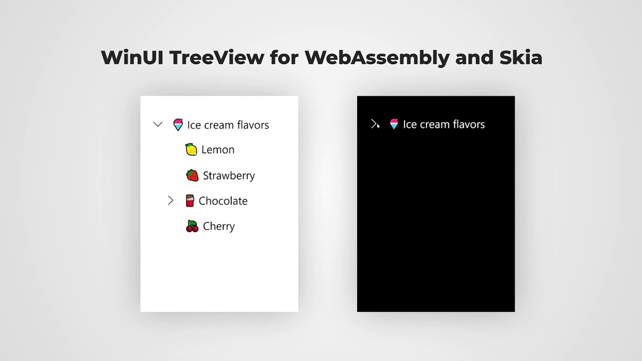 TreeView - WinUI control ported by Uno Platform