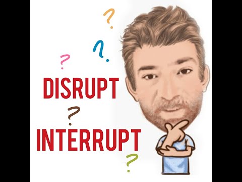 English Tutor Nick P Lesson (497) The Difference Between Interrupt and Disrupt