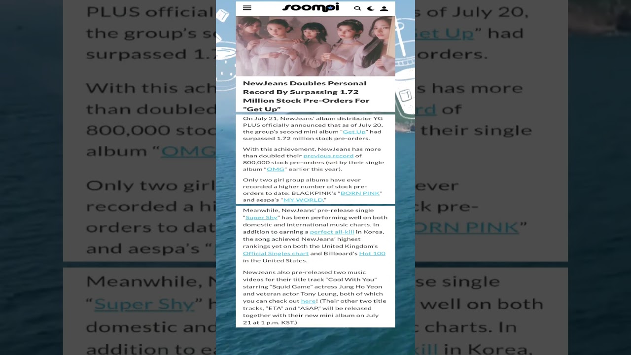 NewJeans Doubles PersonalRecord By Surpassing 1.72Million Stock Pre-Orders For