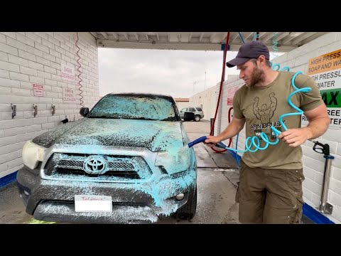 Washing my truck for the first time at my new Car Wash | Testing my new equipment