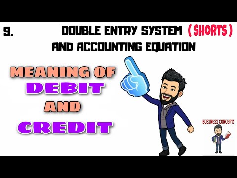 Meaning of Debit And Credit #Shorts