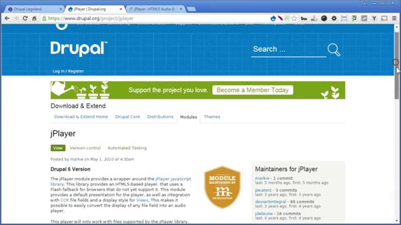 Drupal jPlayer - 2 - Installation