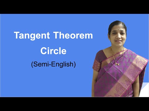 Tangent Theorem - Circle (Semi-English)