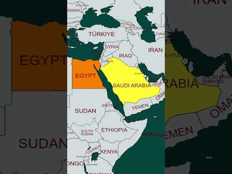 saudi arabia and egypt map#map #trending #viral #shorts  #worldmaps #history #worldmap