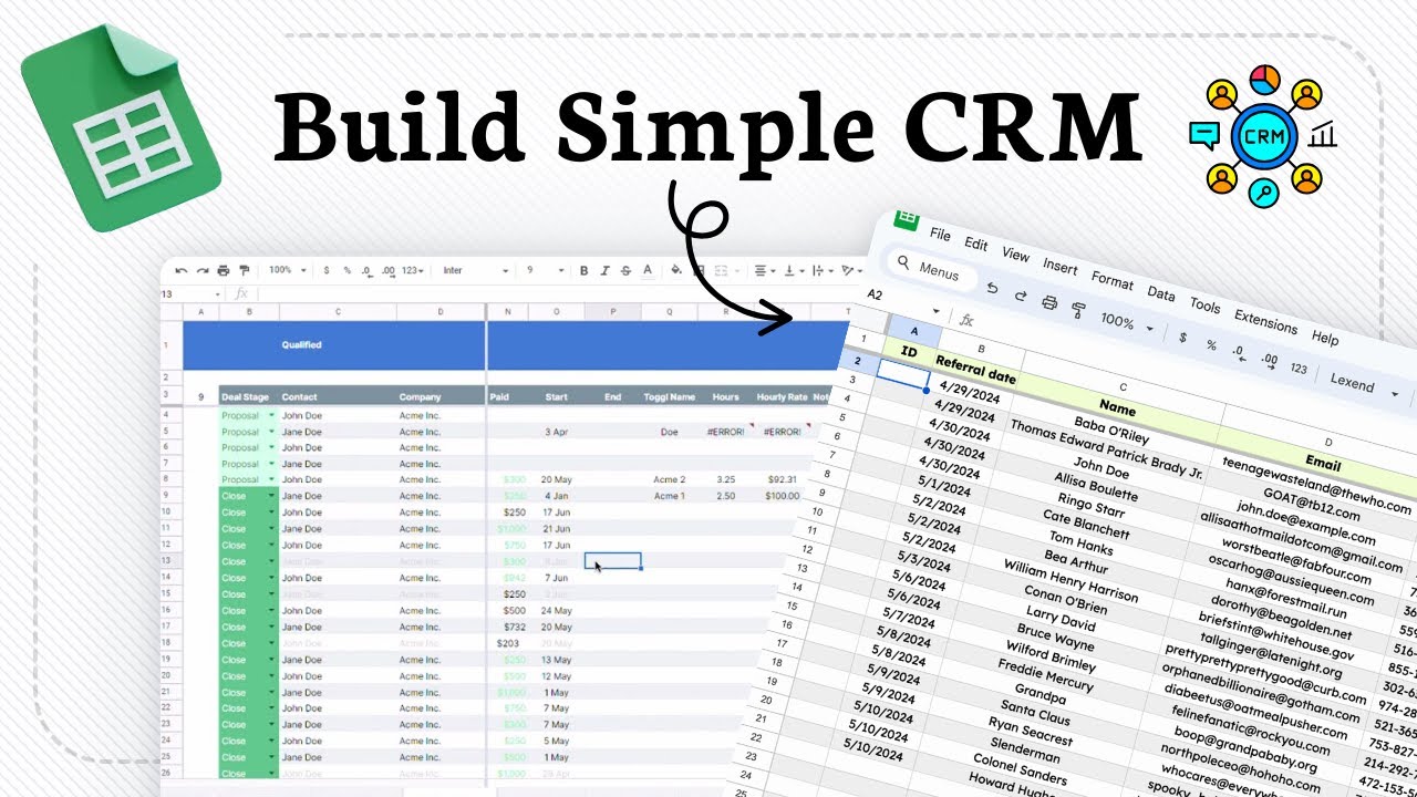 How to Create a CRM in Google Sheets (basic customer tracker)
