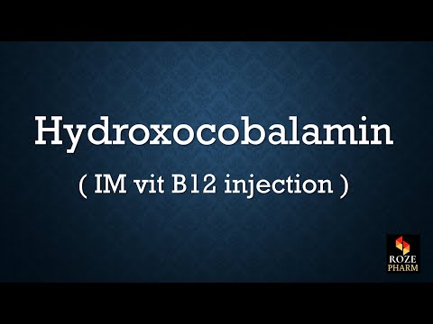 Hydroxocobalamin pronunciation, anaemia, Vitamin B12 medicine, drug, How to say Roze Pharm