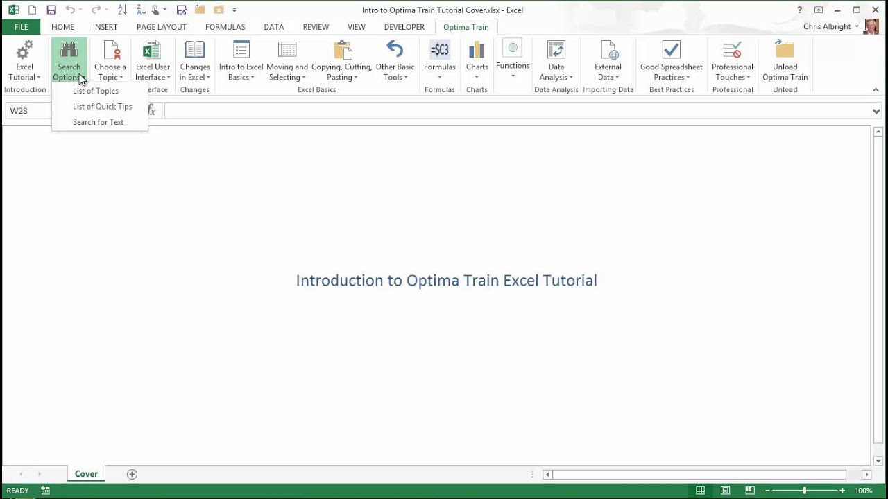 Intro to Optima Train Tutorial