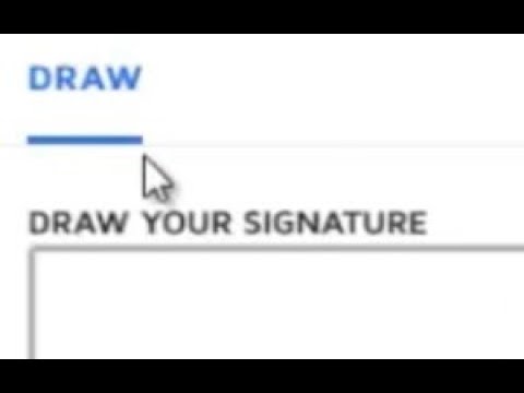 How to "DRAW" a DocuSign Signature