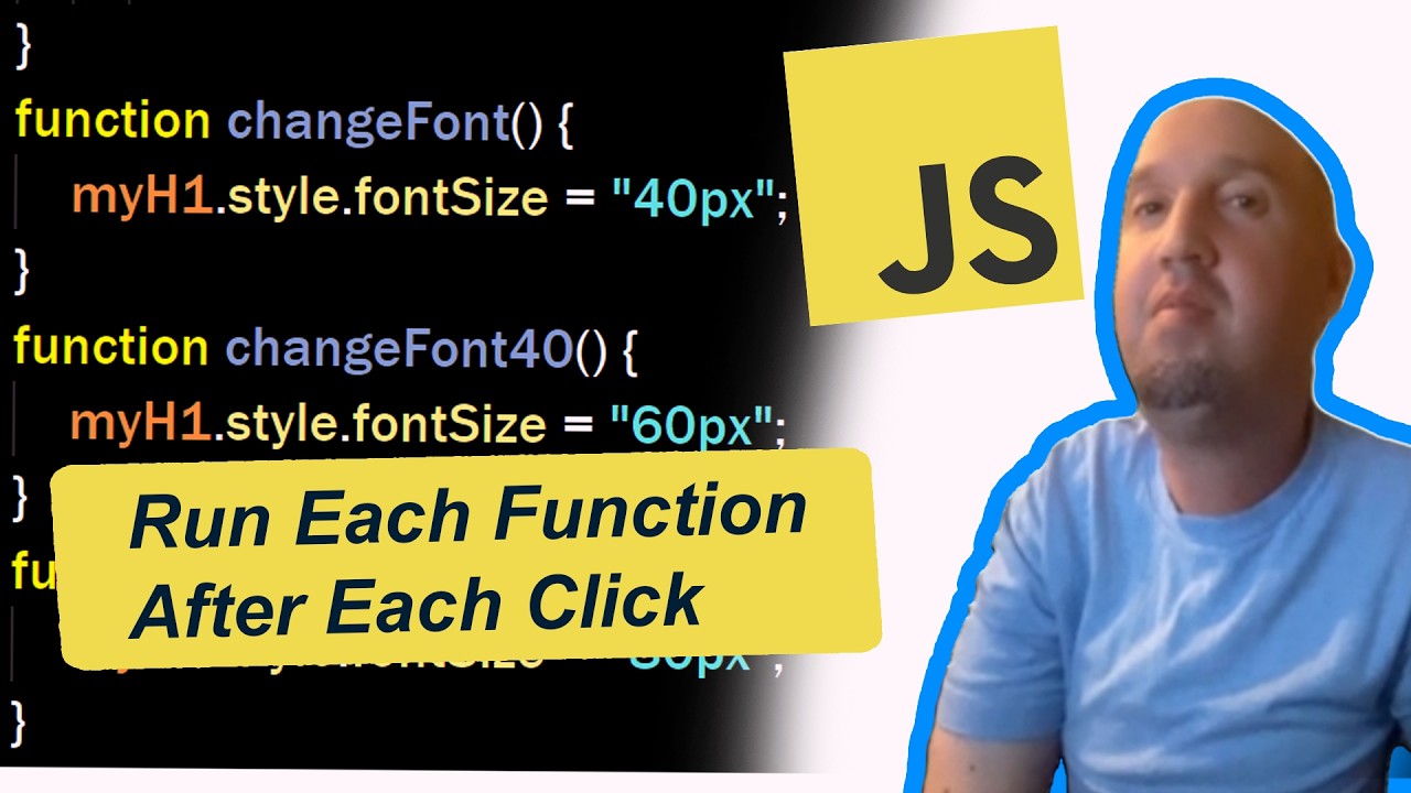 How to Run Different JavaScript Functions with one HTML Button Tutorial
