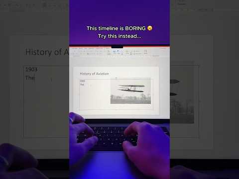 How to make a TIMELINE in PowerPoint