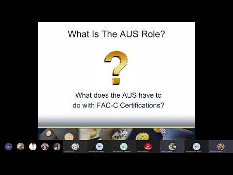 Course 7 - AUSes Need FAC-C Certification