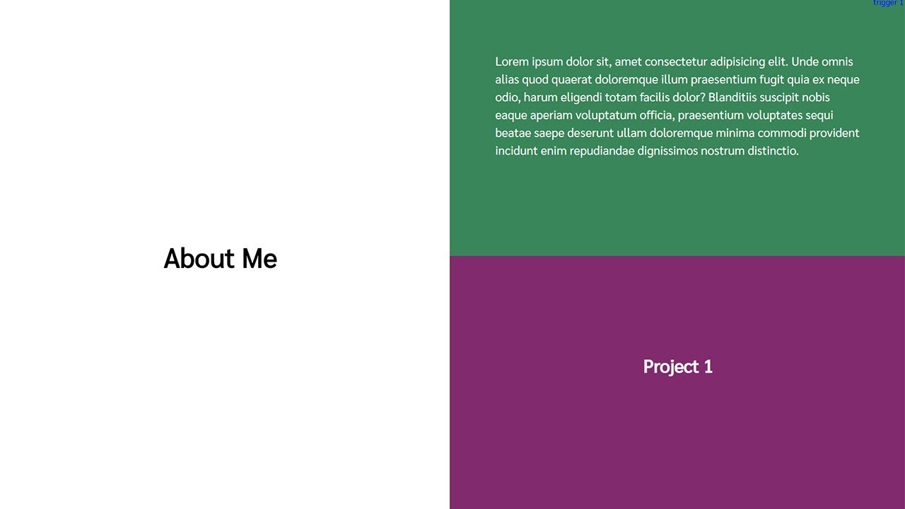 Split Screen Parallax Effect Tutorial | HTML CSS & Javascript