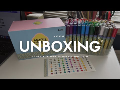 Unbox Arrtx Acrylic Markers with me! โจ