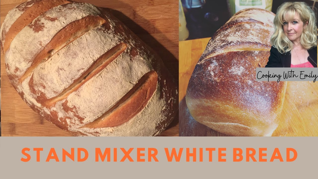 How To Make White Bread With KitchenAid Mixer - Easy Store Cupboard Recipe