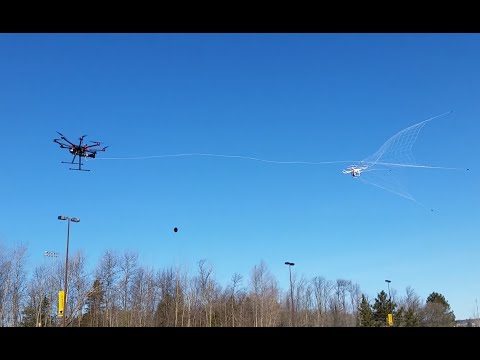 Drone-Mounted Net Cannon Snags Other Drones with Ease