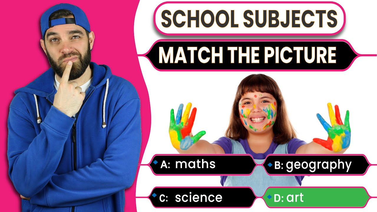 School Subject English GAME | Easy ESL Quiz for Kids | English Education Video
