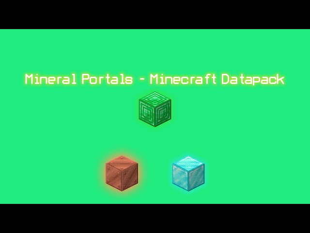 Mineral Portals Minecraft Data Pack