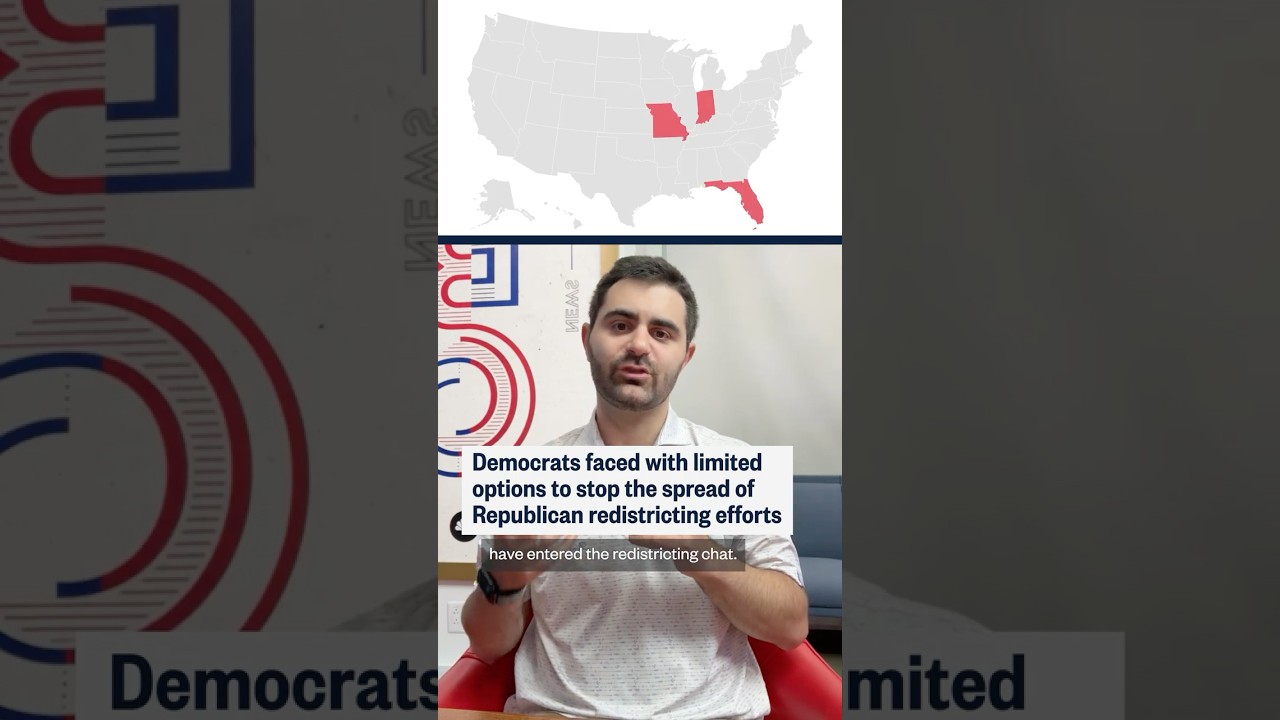 Democrats faced with limited options to stop the spread of Republican redistricting efforts