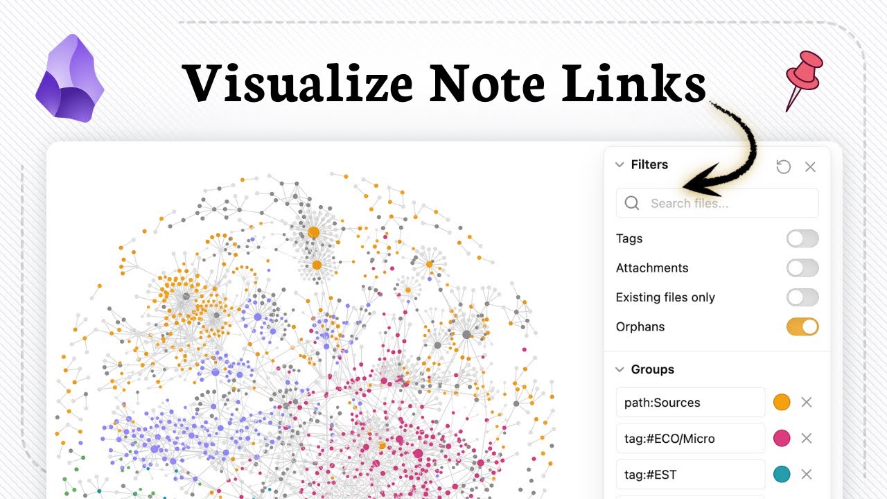 How to use the graph view in Obsidian (Visual Map)