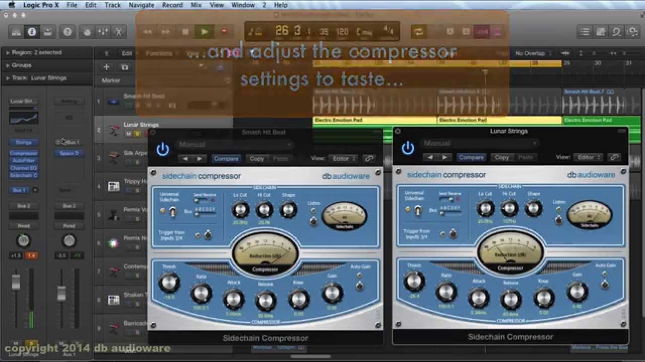 db audioware Sidechain Compressor + Logic Pro X