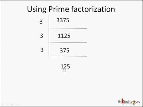 Maths - How to find cube root of a number - English